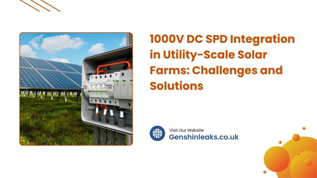 1000V DC SPD Integration in Utility-Scale Solar Farms: Challenges and ...
